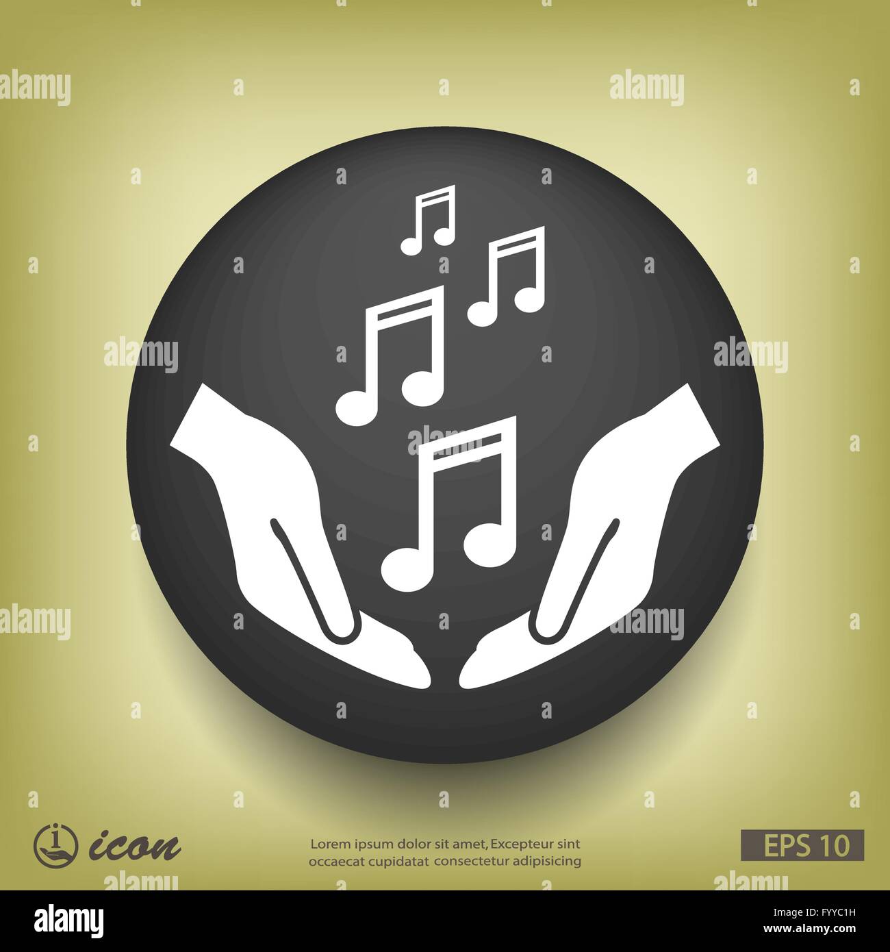 Pictograph of music Stock Vector Image & Art - Alamy