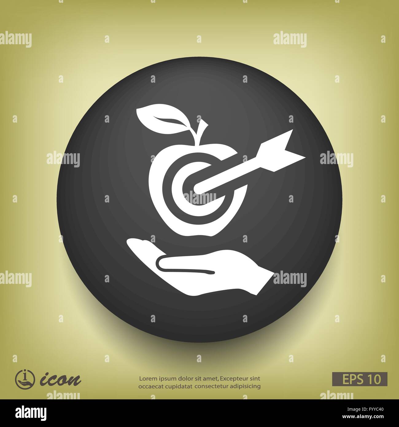 Pictograph of target Stock Vector Image & Art - Alamy