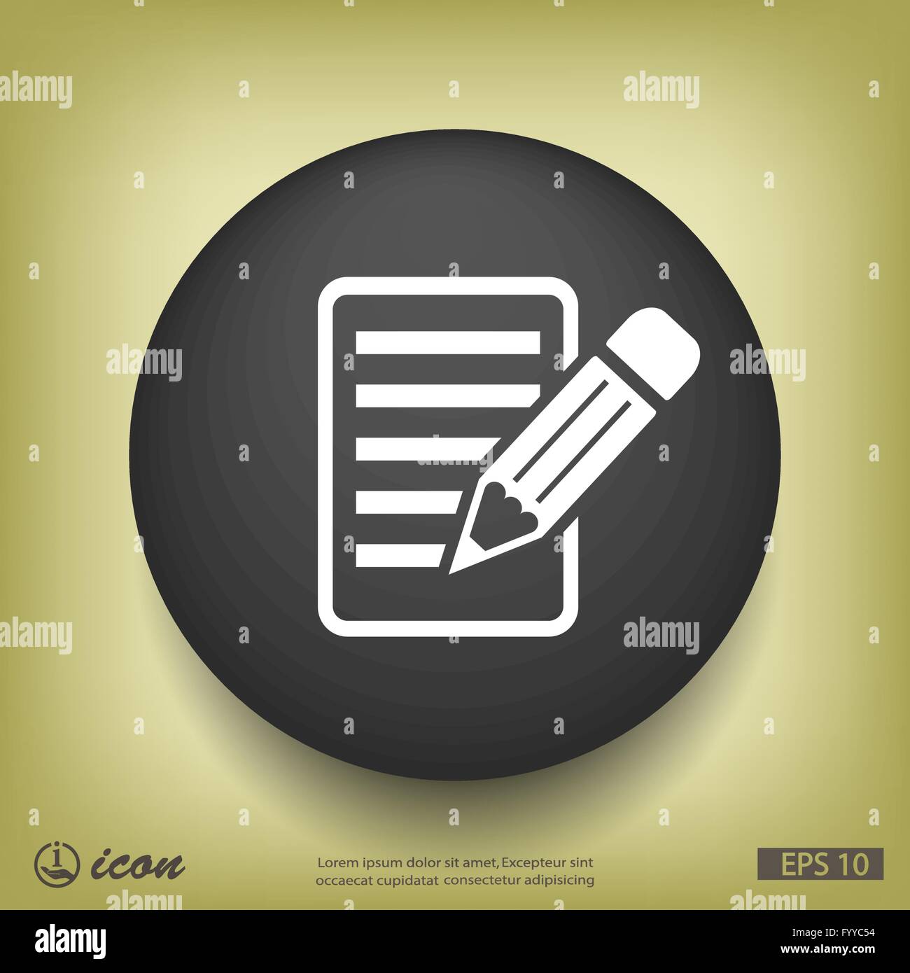 Pictograph of note Stock Vector Image & Art - Alamy