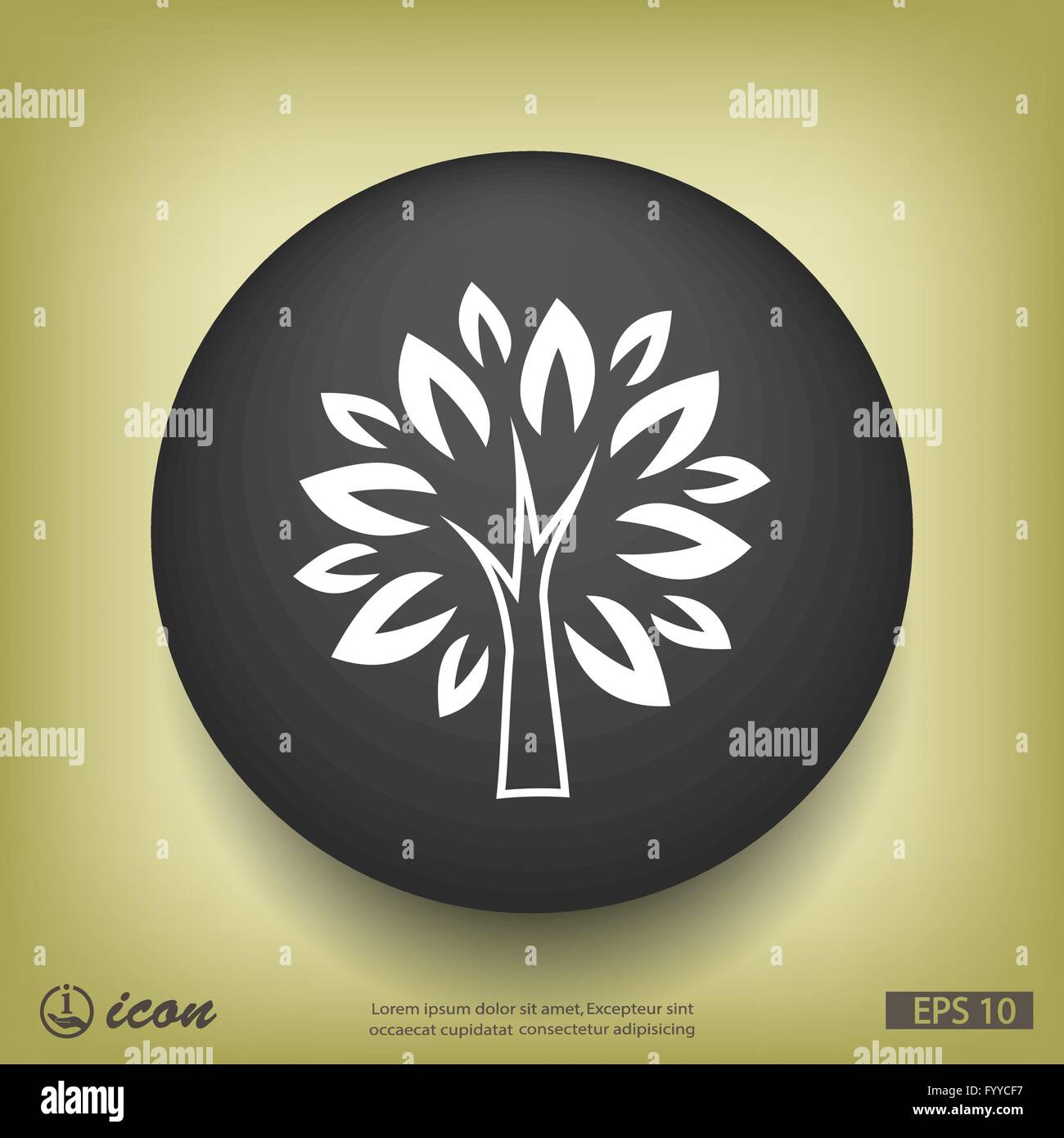 Pictograph of tree Stock Vector Image & Art - Alamy