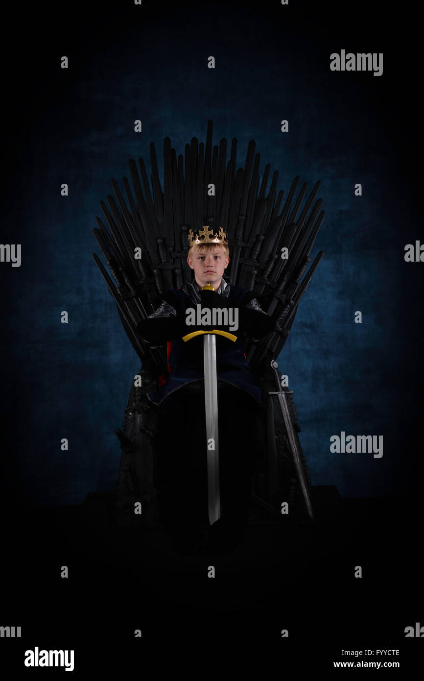 a take on the iron throne from game of thrones Stock Photo - Alamy