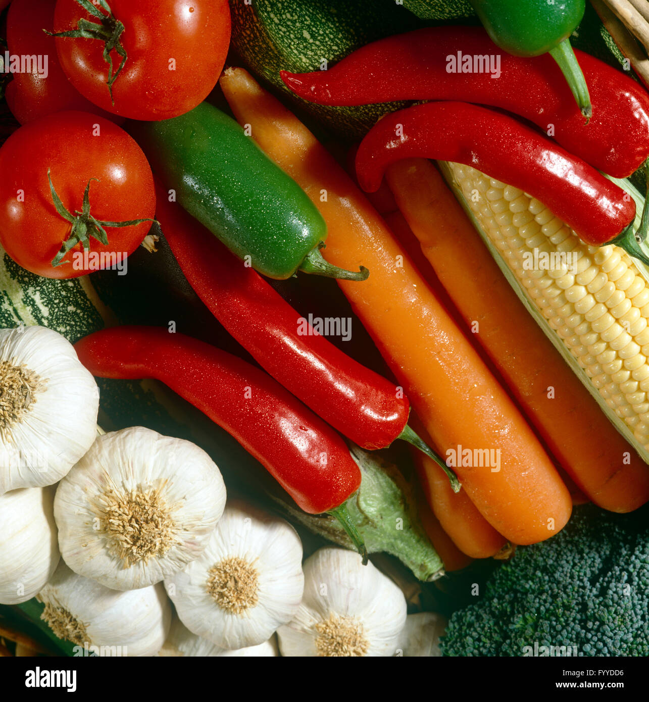 An arrange of colourful vegetables, inside Stock Photo - Alamy