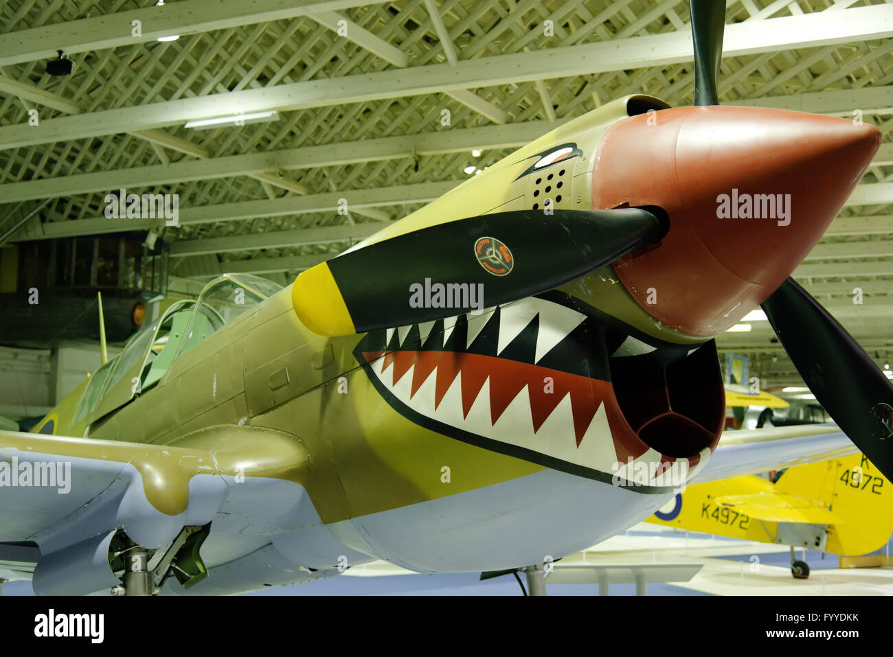 Curtiss P-40 Kittyhawk in RAF Museum London Stock Photo - Alamy