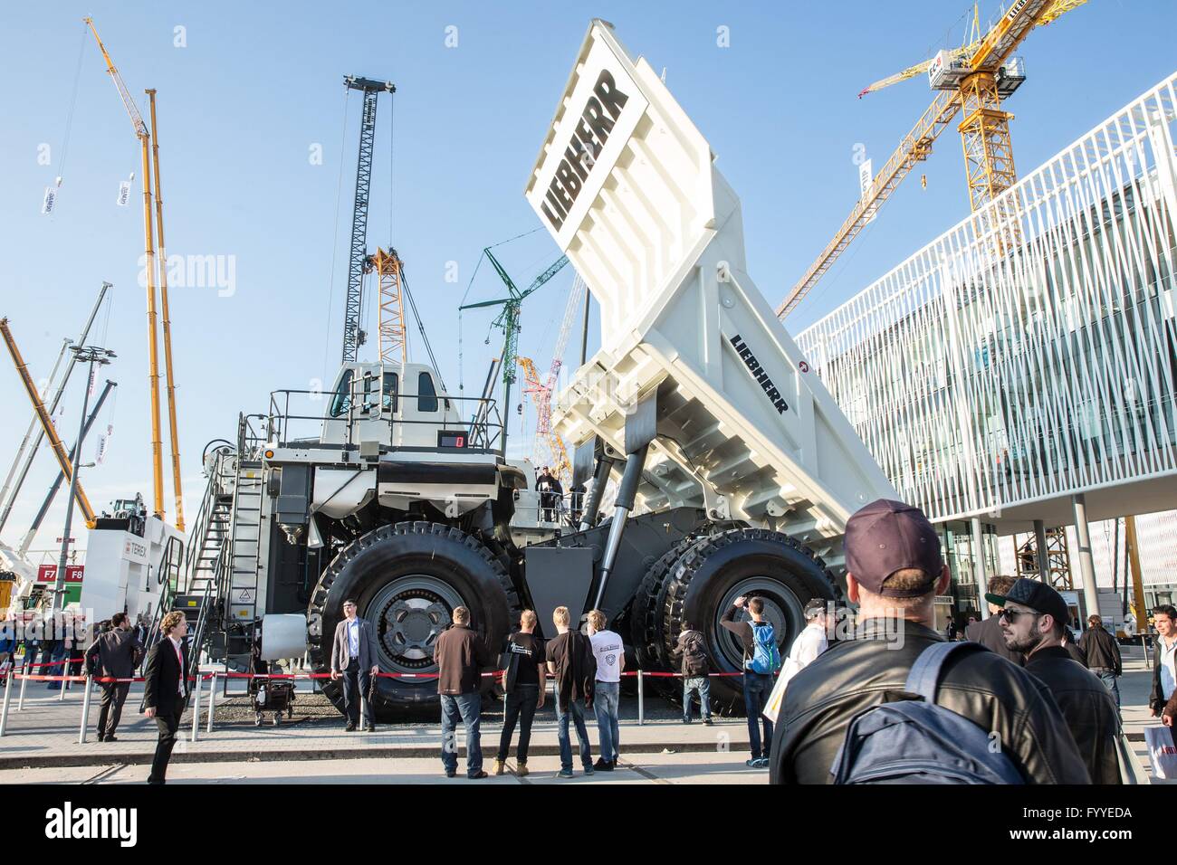 bauma 2016 exhibition: Liebherr's mining truck T 264, Munich, Apr. 11 ...