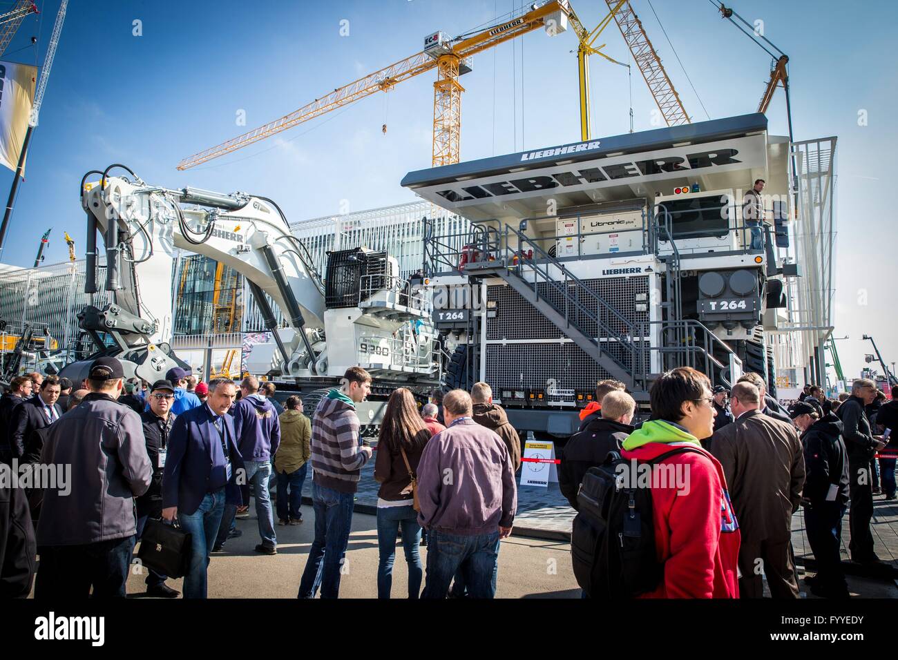 bauma 2016 exhibition: Liebherr's mining truck T 264, Munich, Apr. 11 ...
