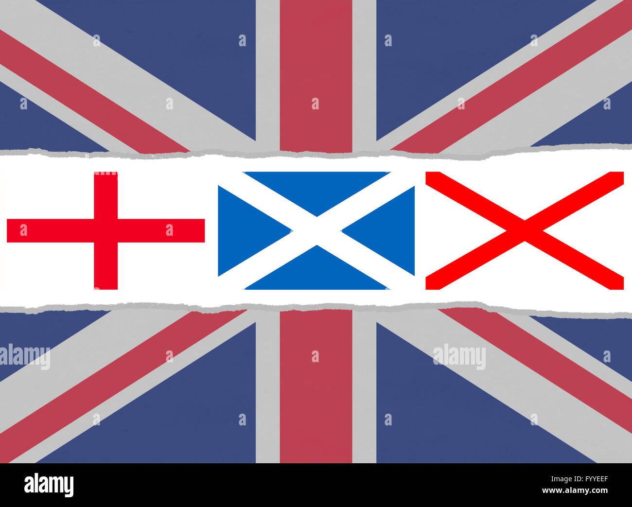 Irish And British Flag Combined