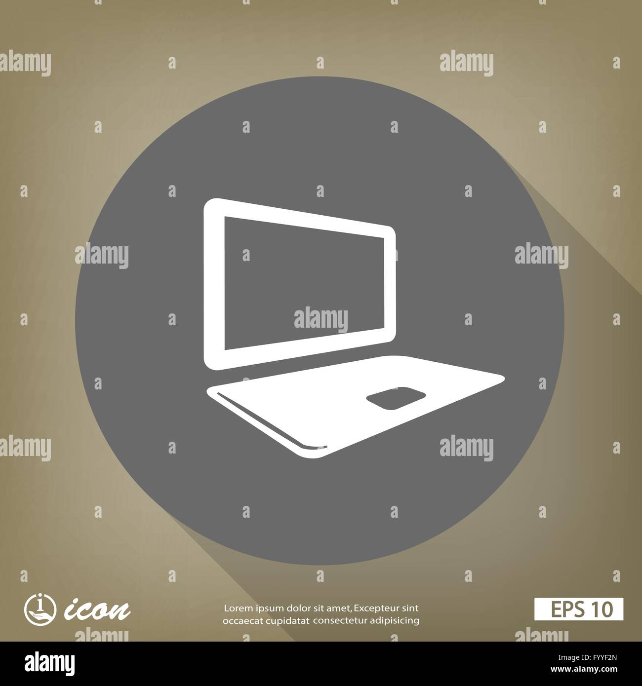 Pictograph of computer Stock Vector Image & Art - Alamy