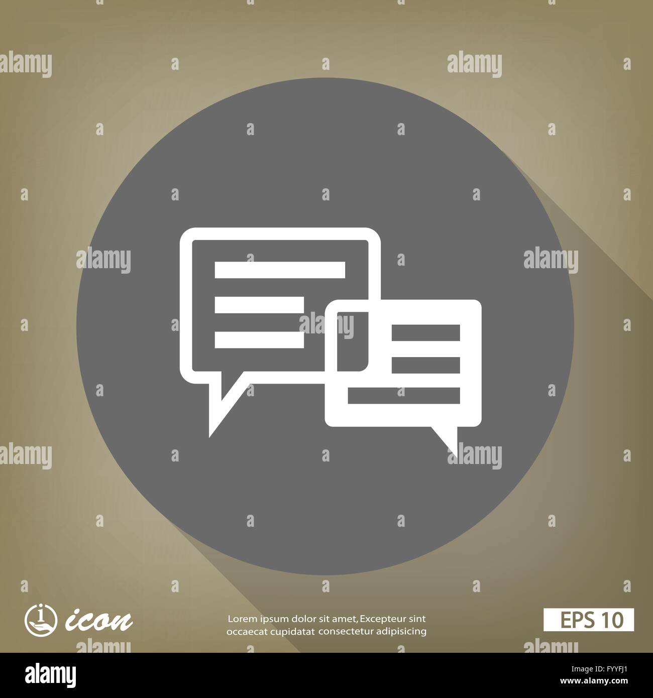 Pictograph of message or chat Stock Vector Image & Art - Alamy