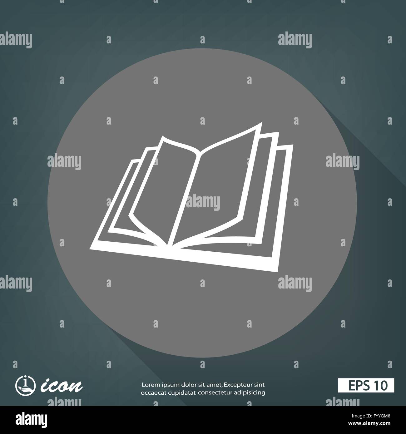 Pictograph of book Stock Vector Image & Art - Alamy