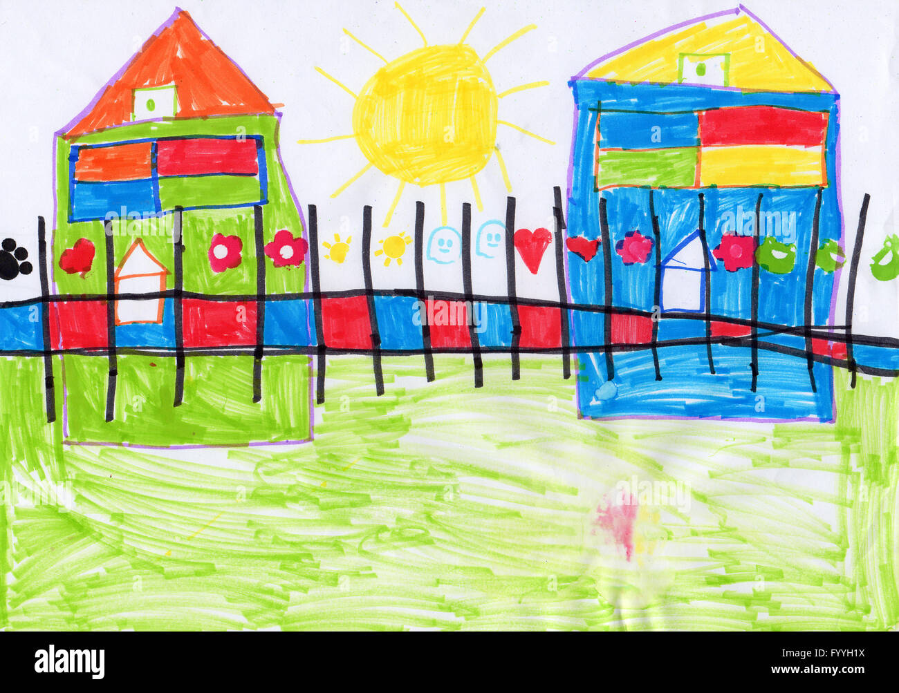 Grass Drawing For Kids