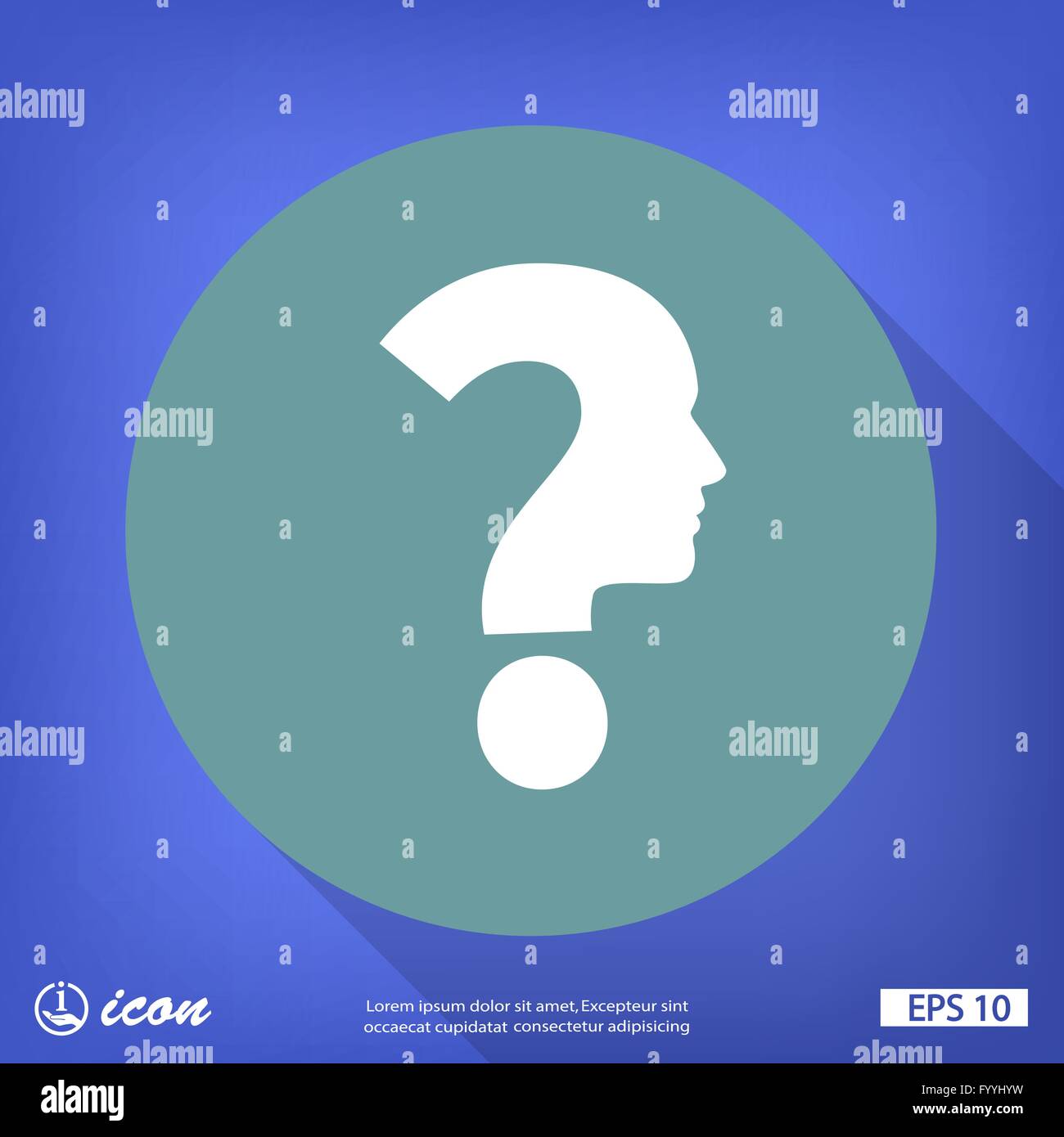 Pictograph of question mark and man Stock Vector Image & Art - Alamy