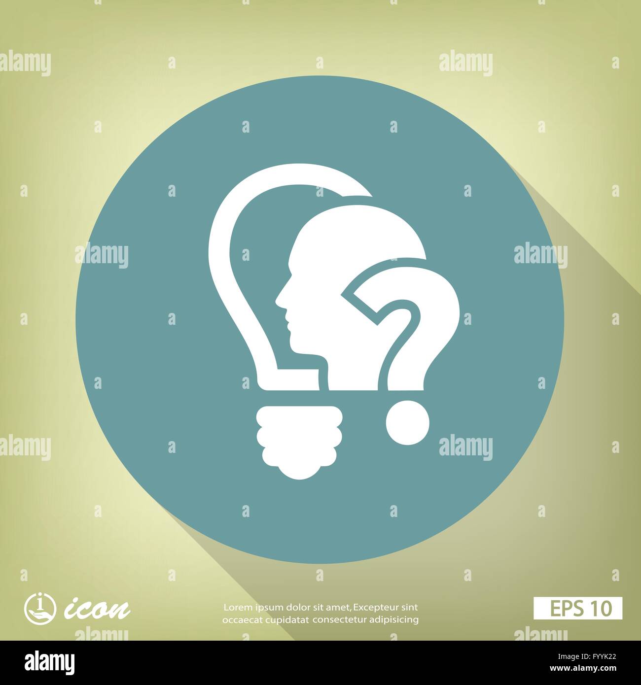 Pictograph of question mark and man Stock Vector Image & Art - Alamy