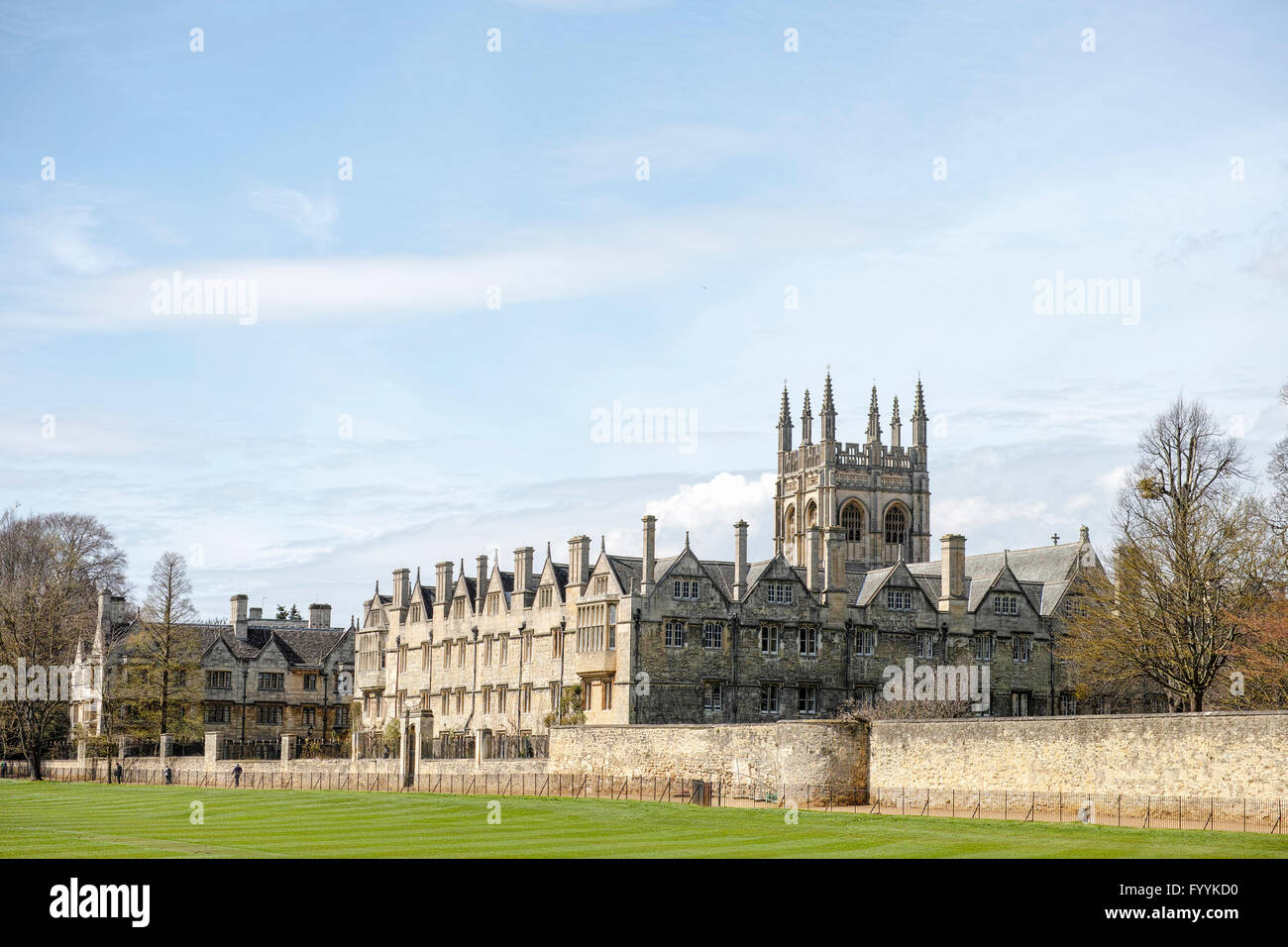 Merton college, Oxford university, England Stock Photo - Alamy