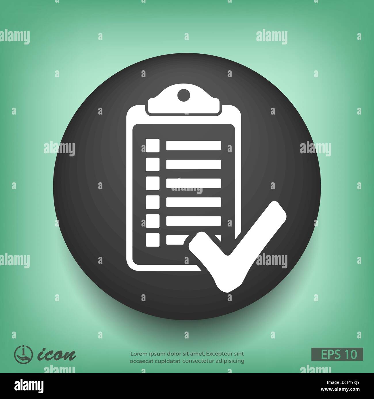Pictograph of checklist Stock Vector Image & Art - Alamy