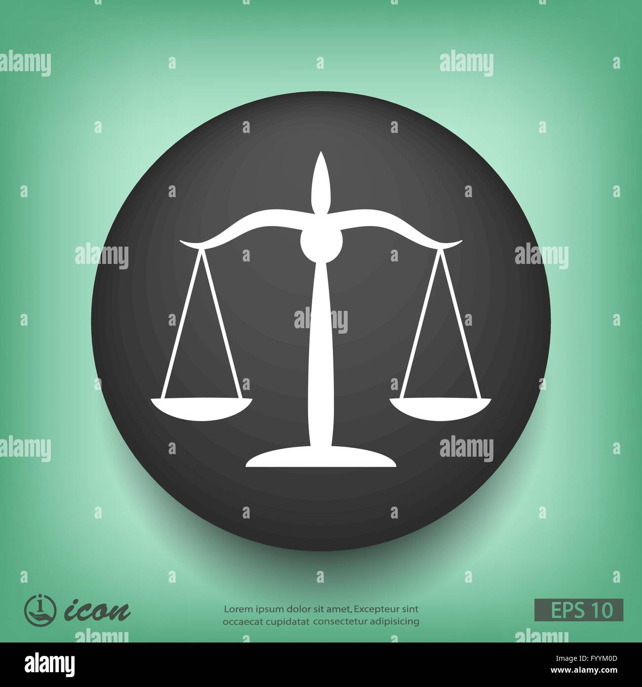 Pictograph justice scales hi-res stock photography and images - Alamy