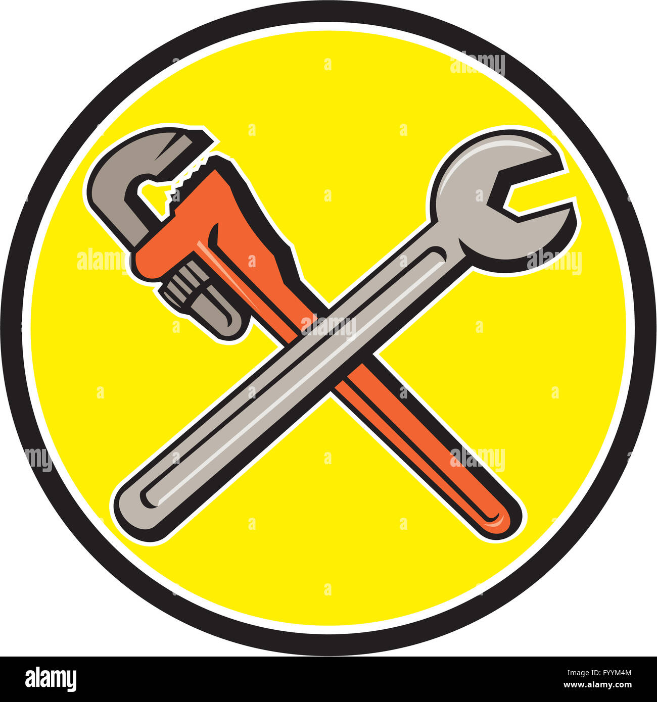 Cartoon adjustable spanner hi-res stock photography and images - Alamy