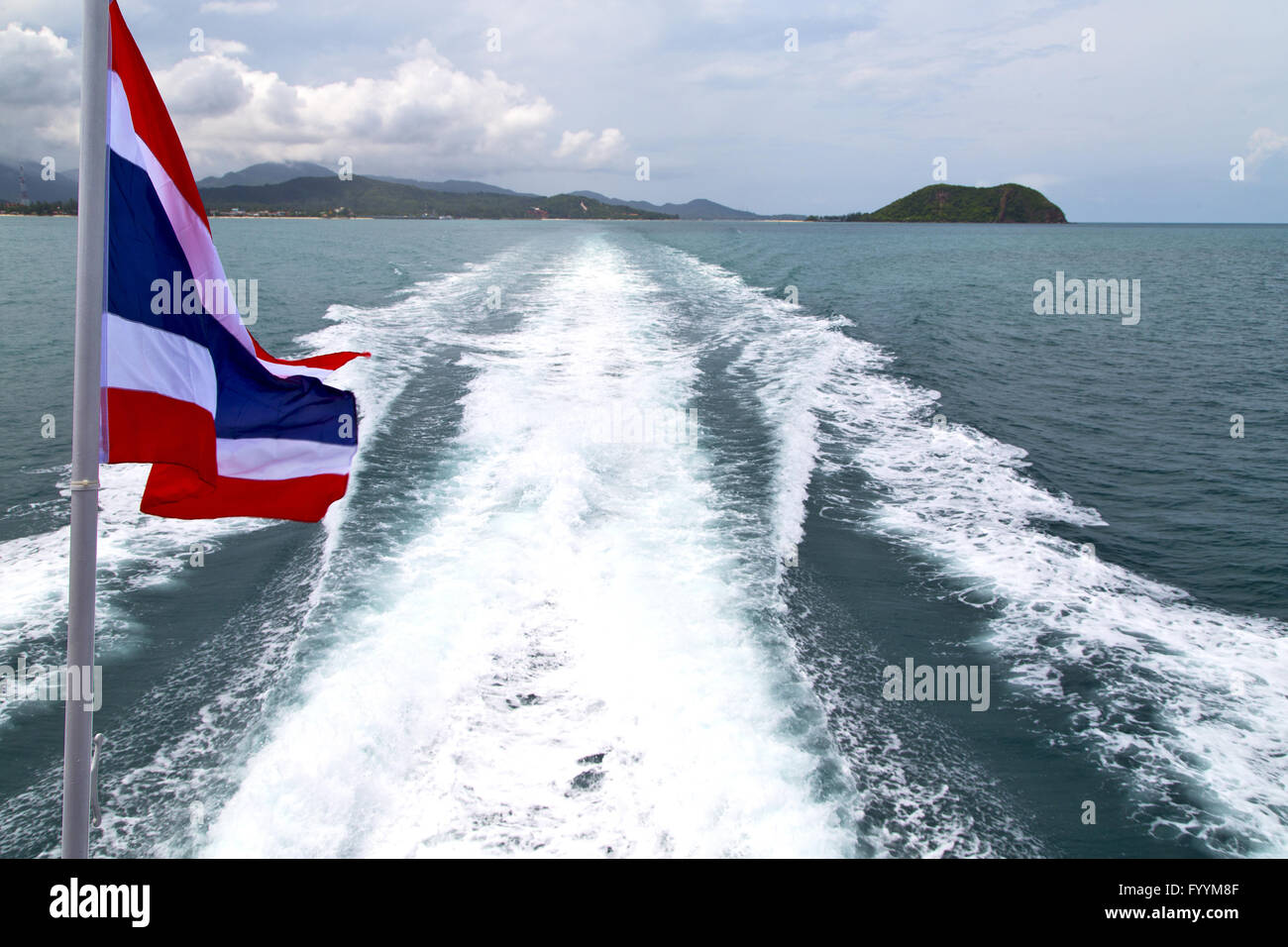 asia myanmar kho samui bay isle flag Stock Photo - Alamy