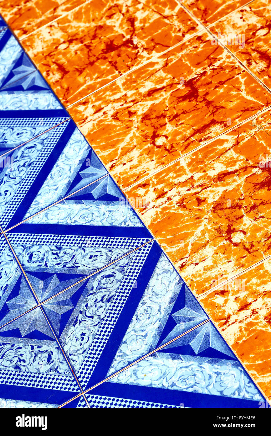 asia in thailand kho samui abstract cross texture floor ceramic Stock ...