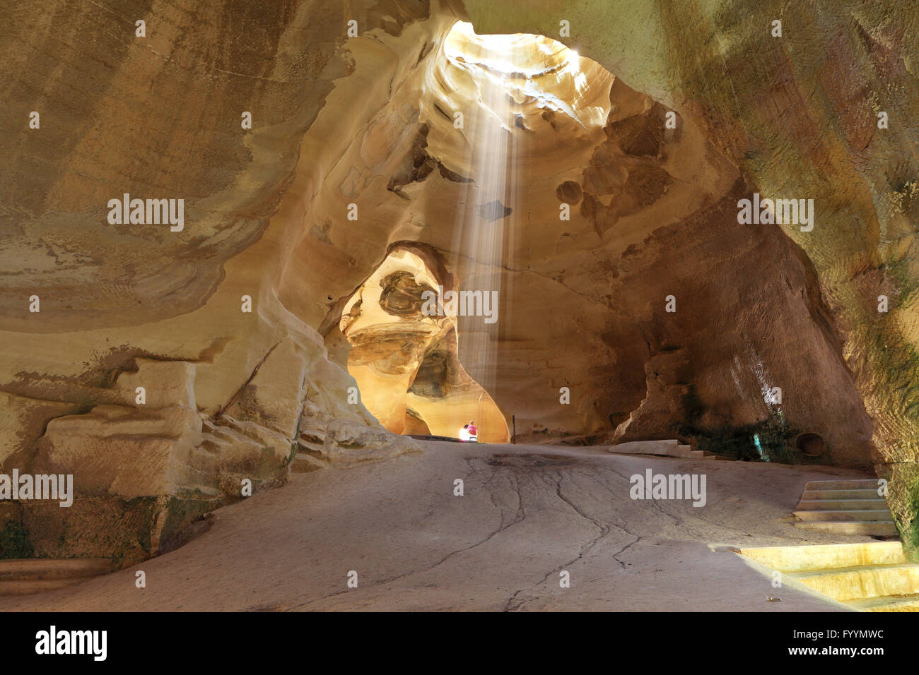 Clay huge caves beautifully illuminated Stock Photo - Alamy