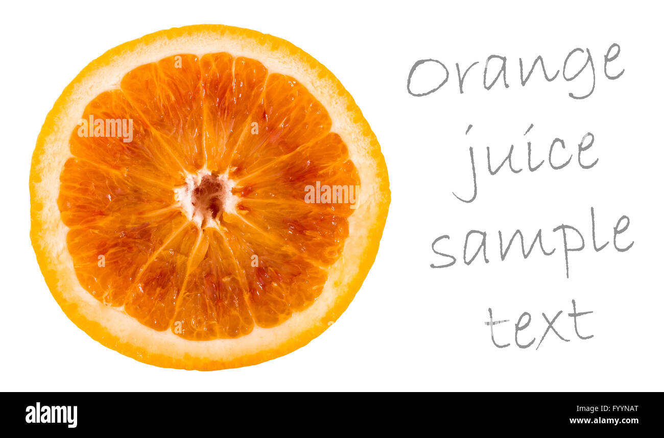 Orange isolated on white Stock Photo - Alamy