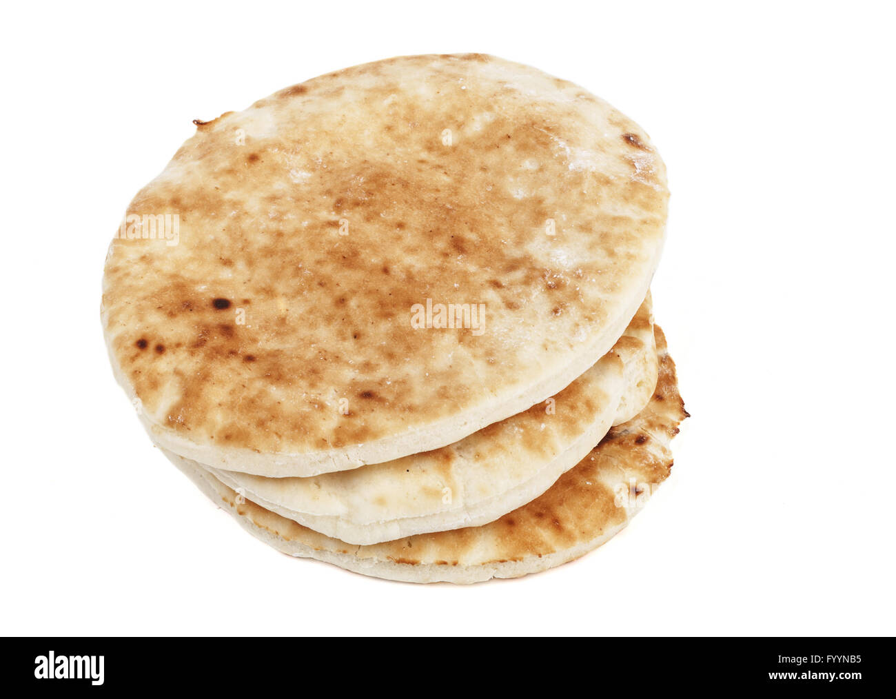 Whole meal pitta isolated Cut Out Stock Images & Pictures - Alamy