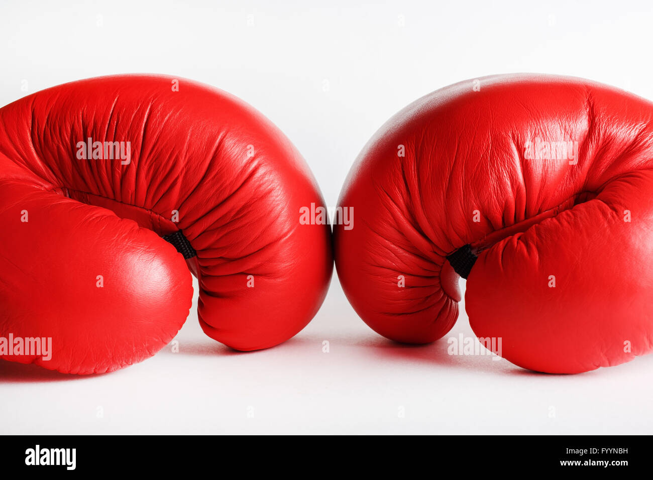 Red Boxing Gloves Stock Photo - Alamy