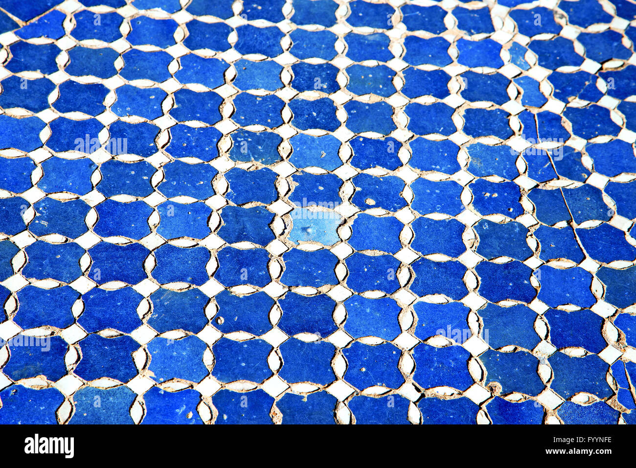 abstract morocco africa tile the blue Stock Photo - Alamy