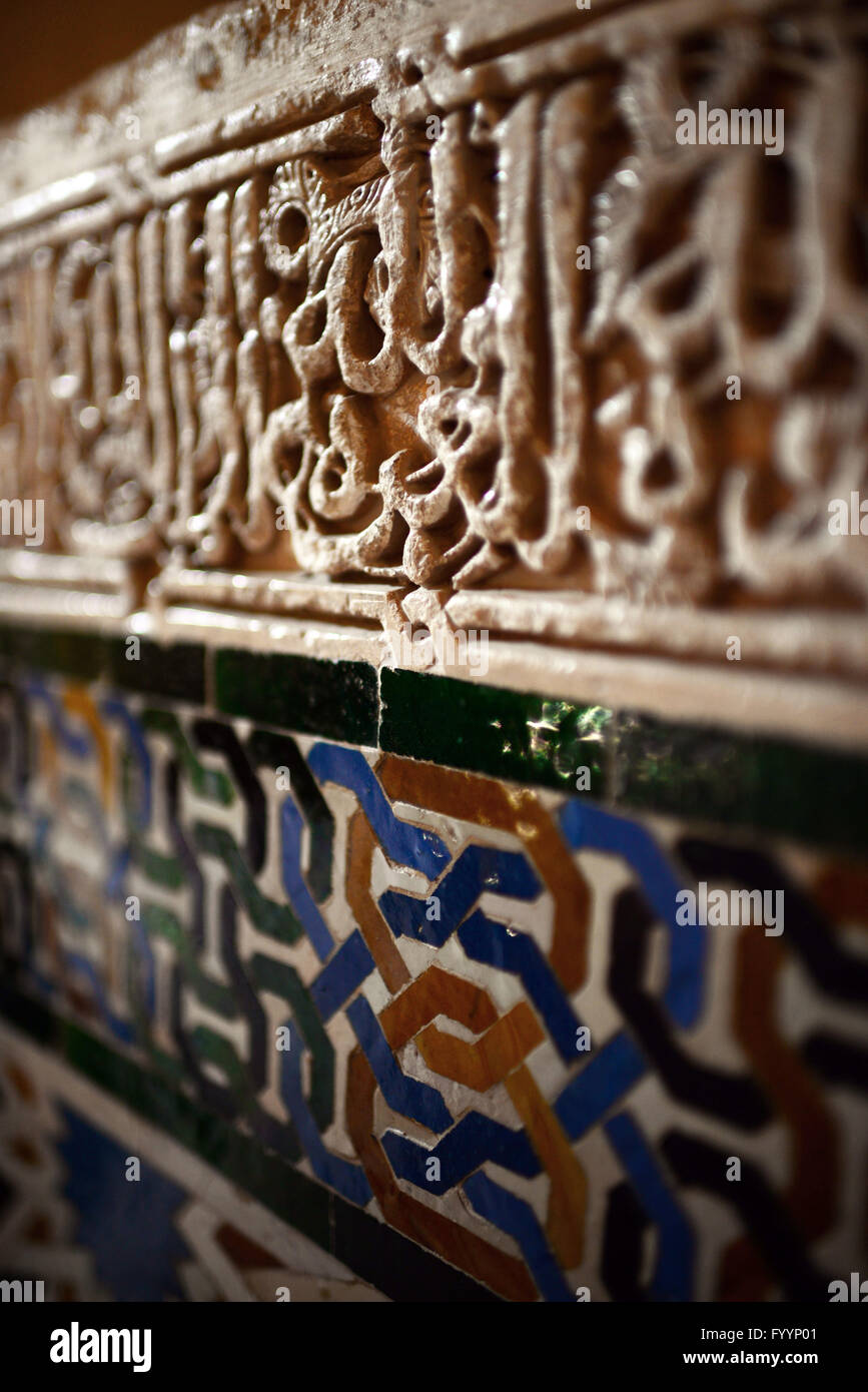 The Mexuar in Nasrid Palaces at The Alhambra, palace and fortress ...