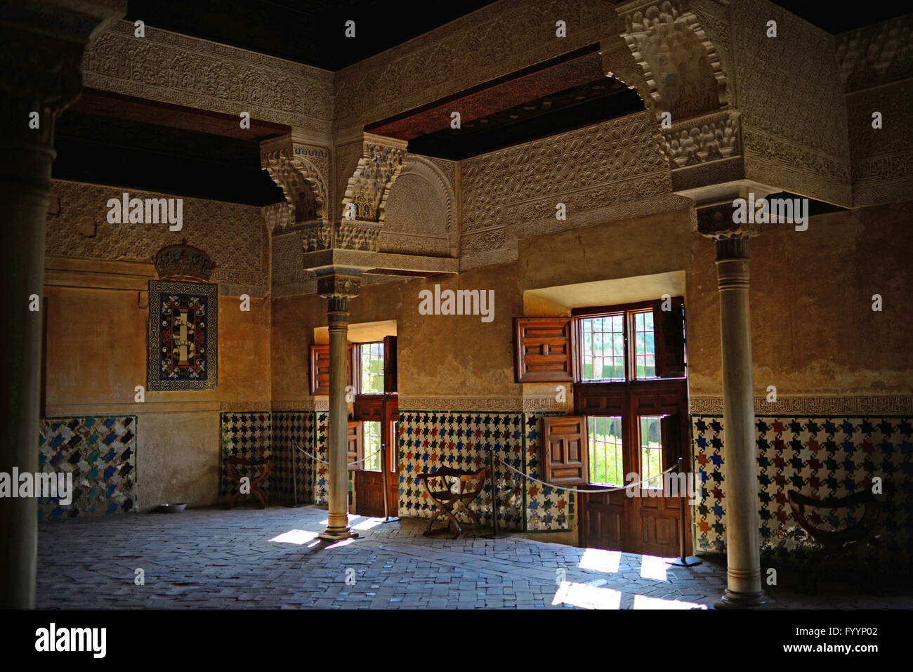 The Mexuar in Nasrid Palaces at The Alhambra, palace and fortress ...