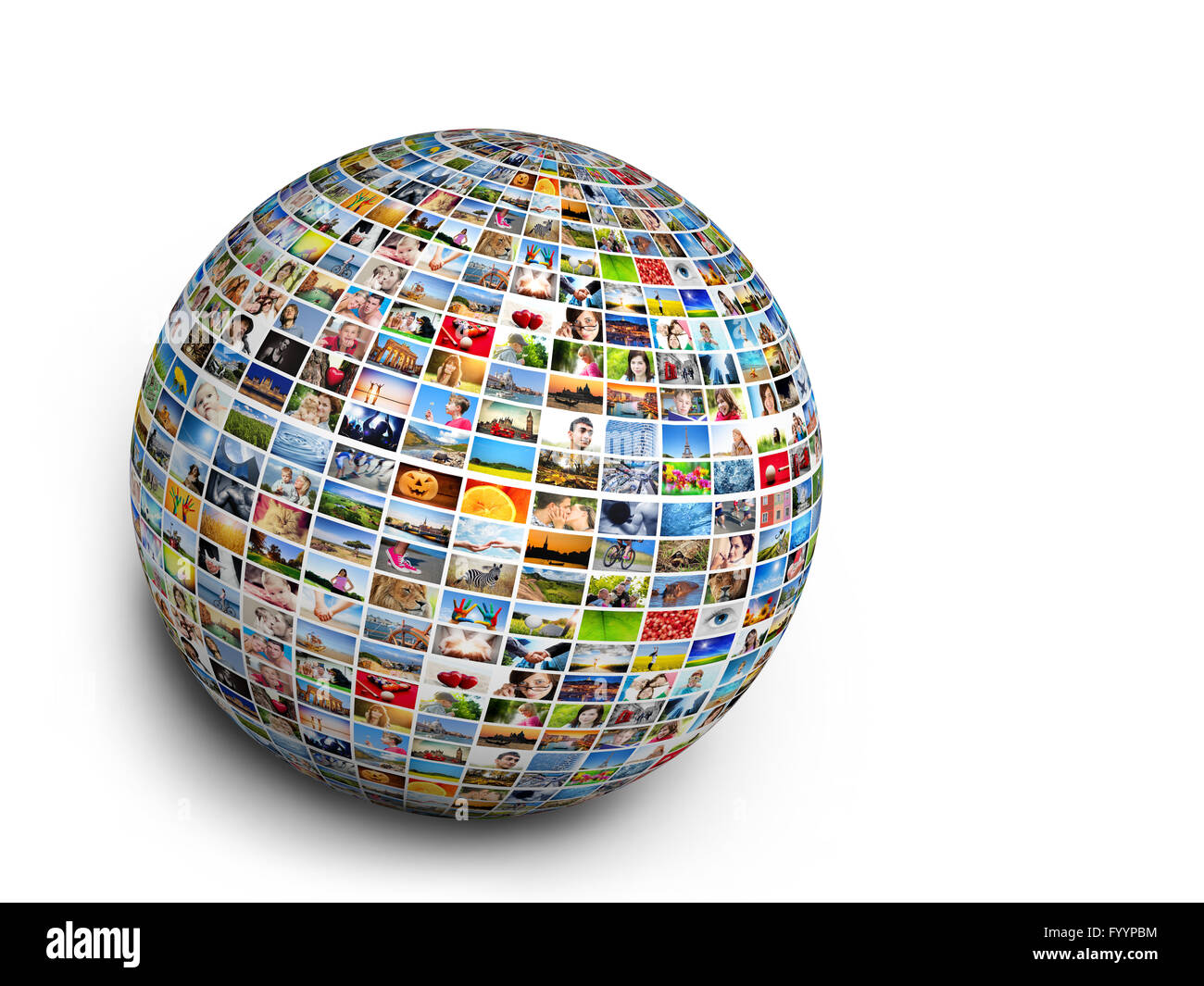 Collage globe Cut Out Stock Images & Pictures - Alamy