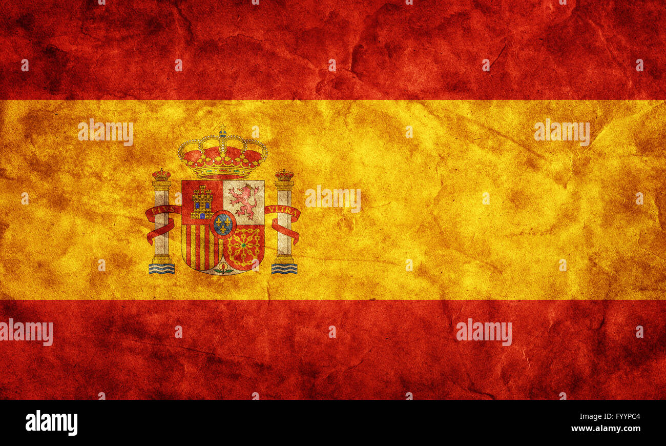 Spain grunge flag. Vintage Stock Photo - Alamy