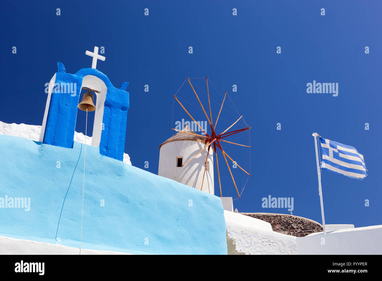 Oia town on Santorini island Stock Photo - Alamy