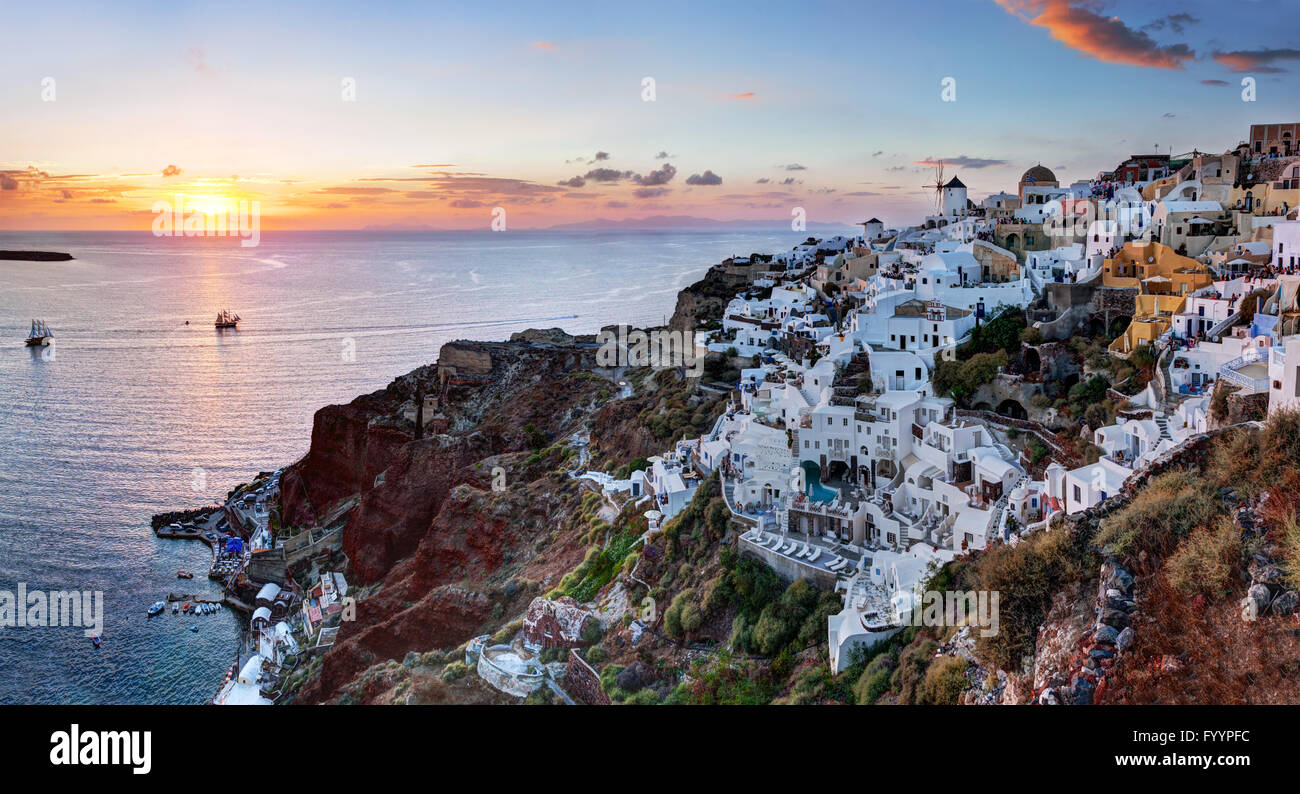 Panorama oia santorini island hi-res stock photography and images - Alamy