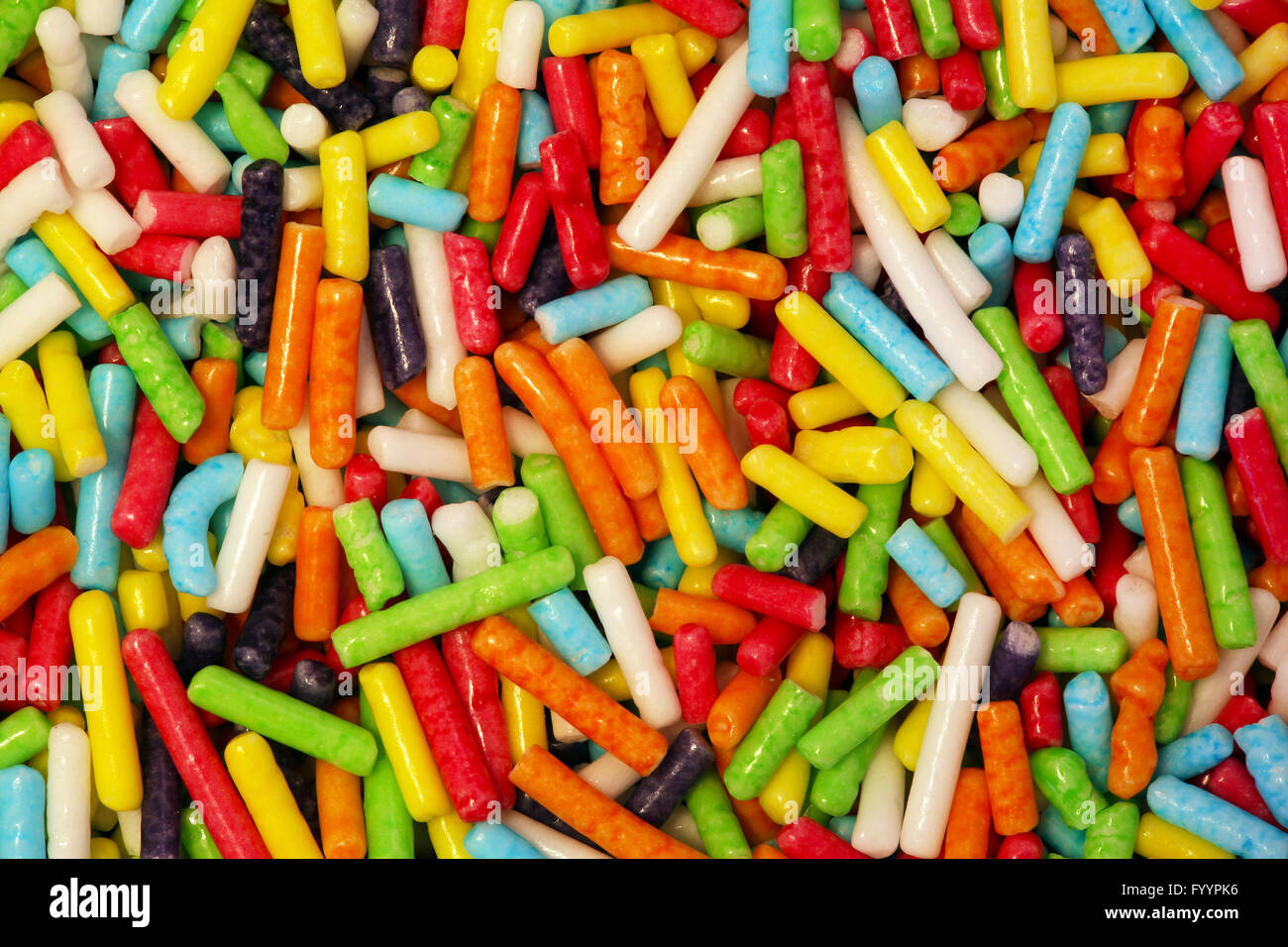 Colorful small sweet sugar sticks. Candy Stock Photo - Alamy