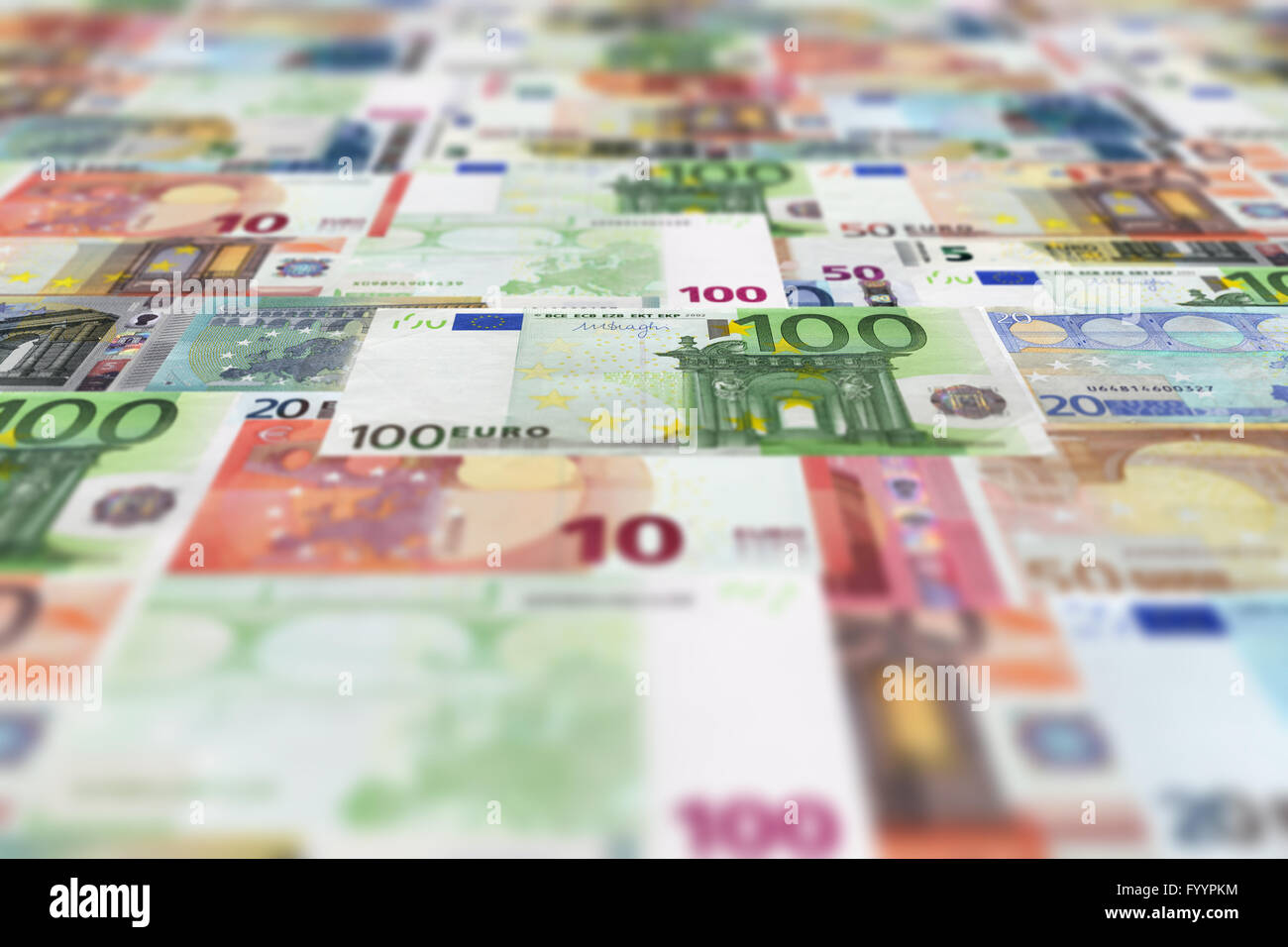 Euro banknotes floor background. The currency Stock Photo - Alamy