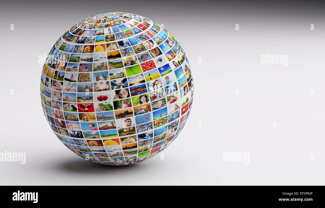Collage globe hi-res stock photography and images - Alamy