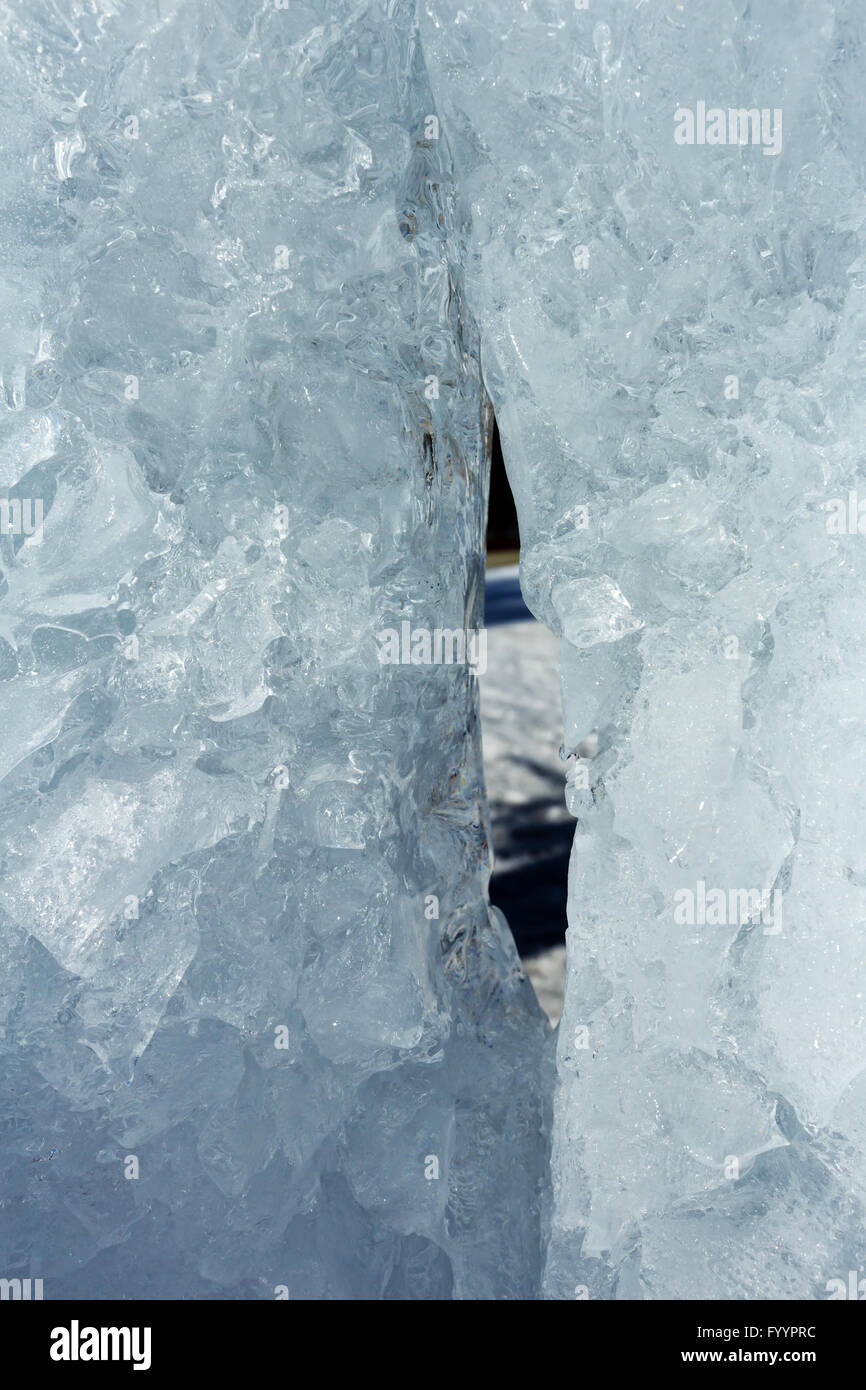 Glacial block of ice closeup Stock Photo - Alamy