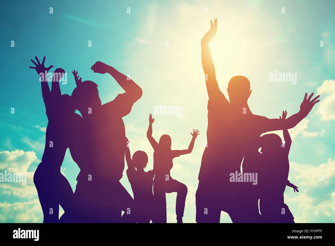 Happy teenager friends hi-res stock photography and images - Alamy