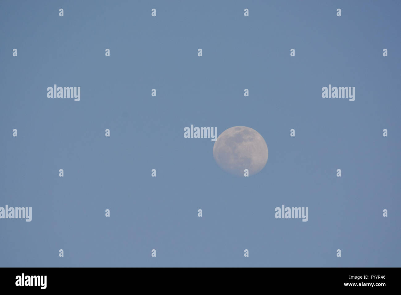Almost Full Moon Stock Photo - Alamy