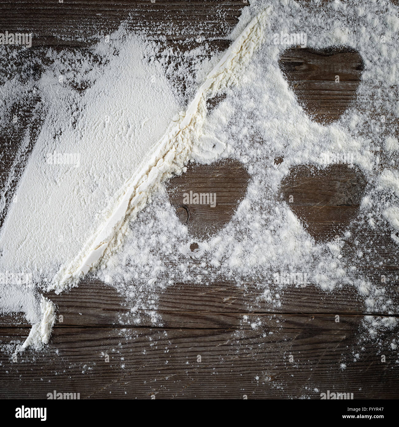 Baking flour mess hi-res stock photography and images - Alamy