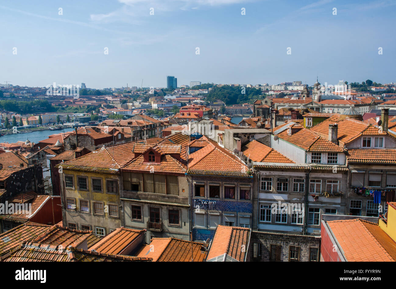 View of Porto city on summer day Stock Photo - Alamy