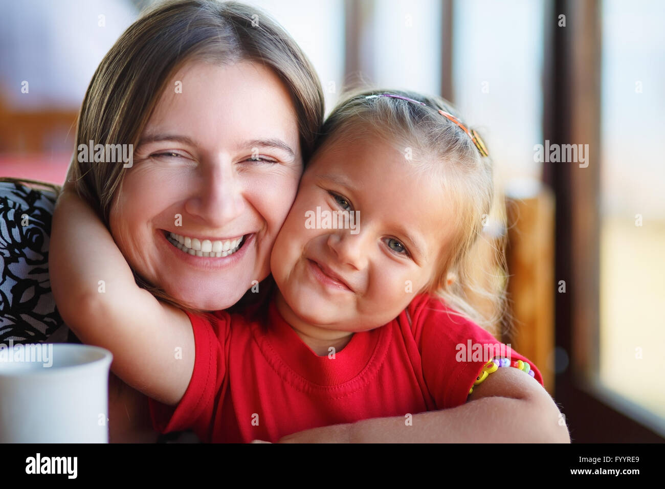 Happy mother and daughter Stock Photo - Alamy