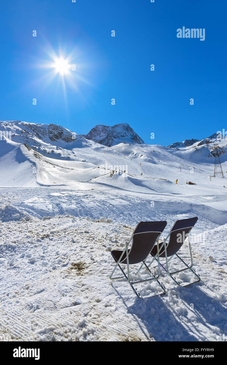 Mountains ski resort - Innsbruck Austria Stock Photo - Alamy
