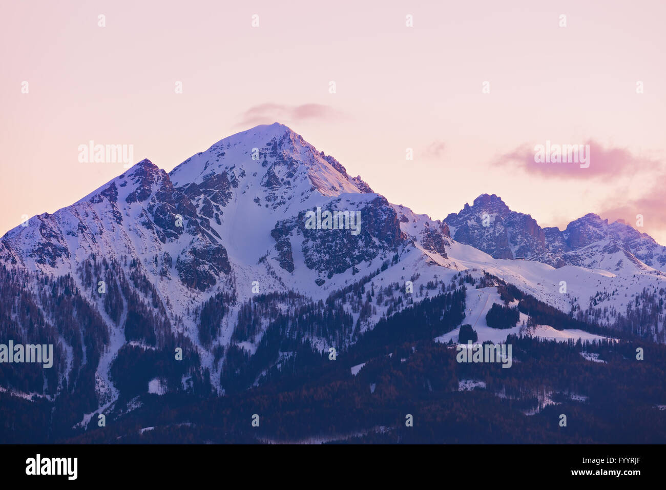 Mountains ski resort Innsbruck Austria Stock Photo - Alamy