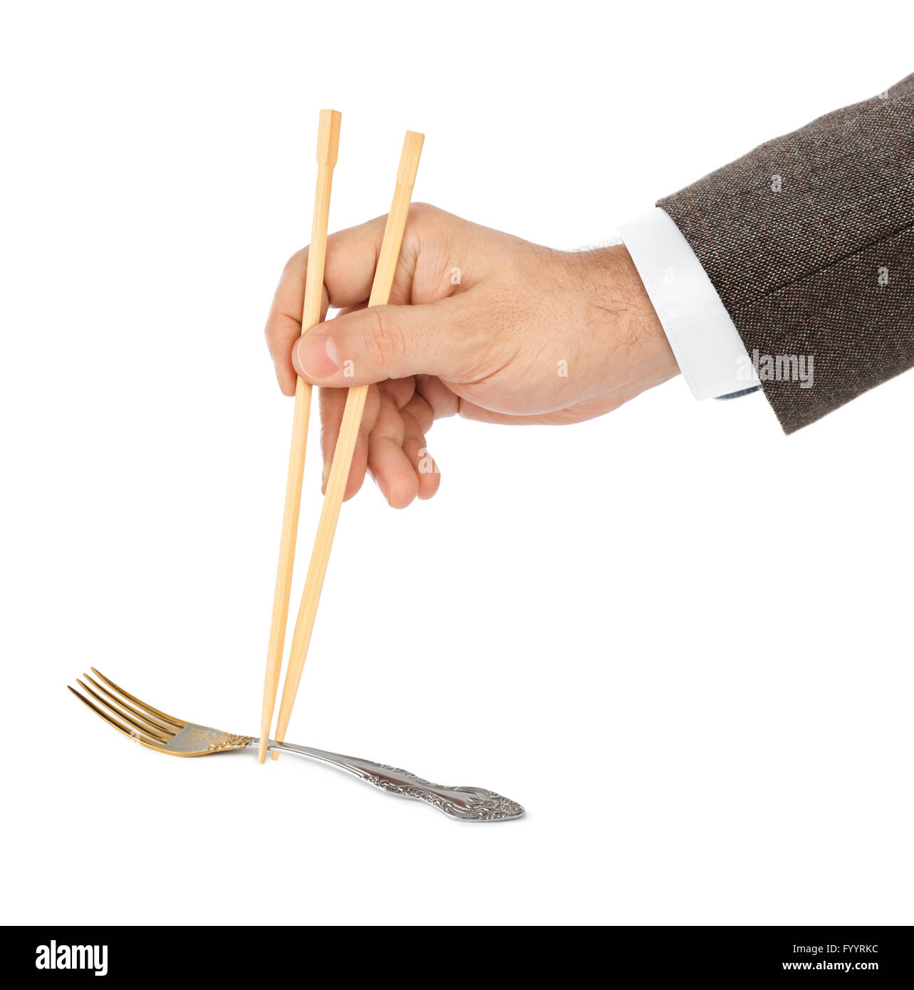 Asian man eating rice chopsticks hi-res stock photography and images ...