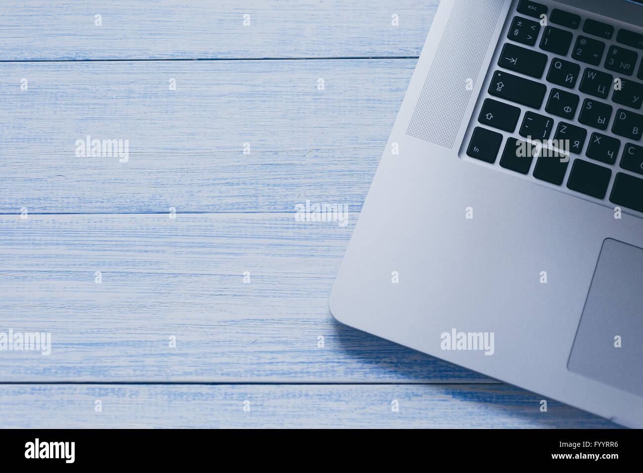 Laptop on the desk Stock Photo - Alamy