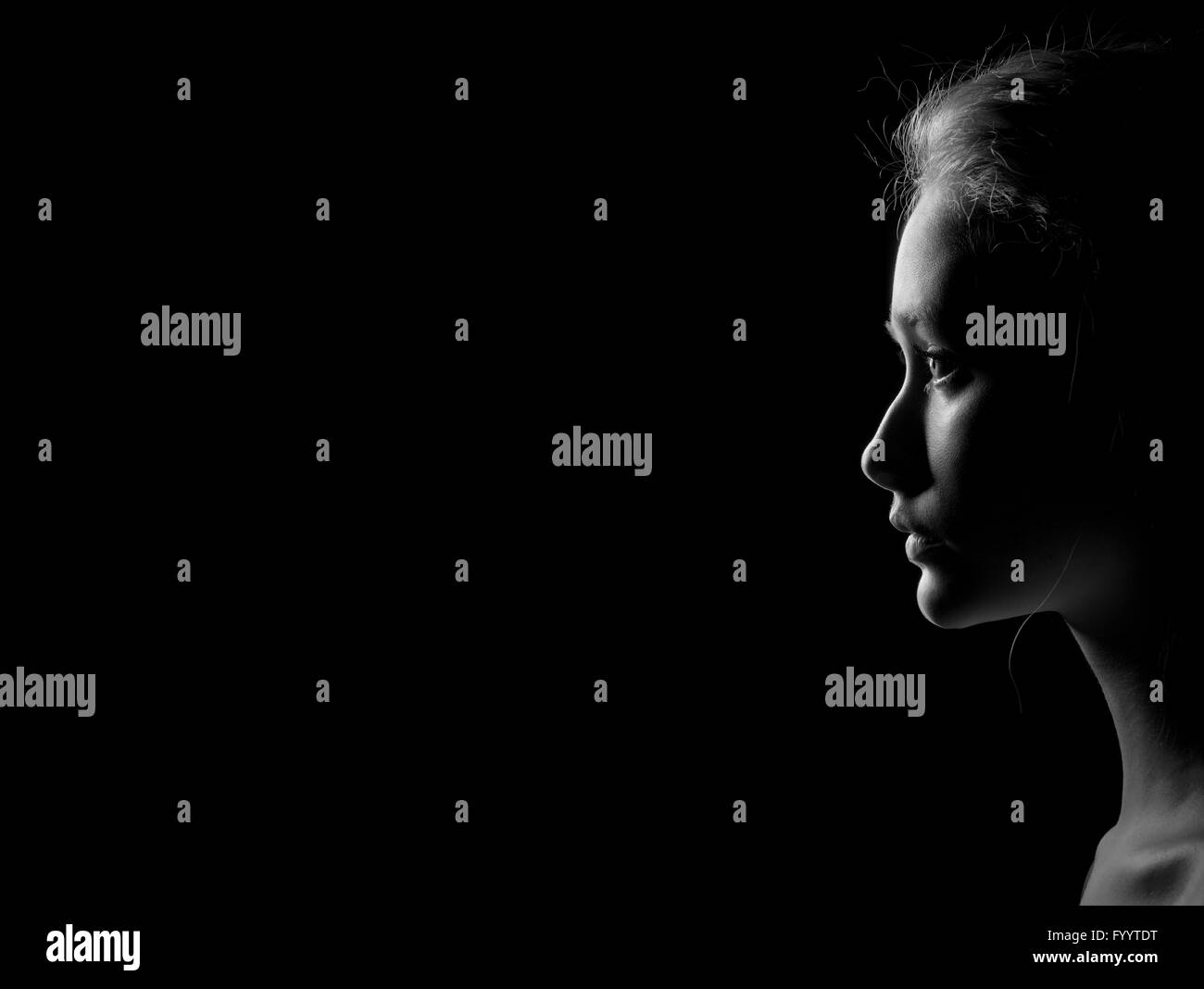 Black person shadow sad hi-res stock photography and images - Alamy