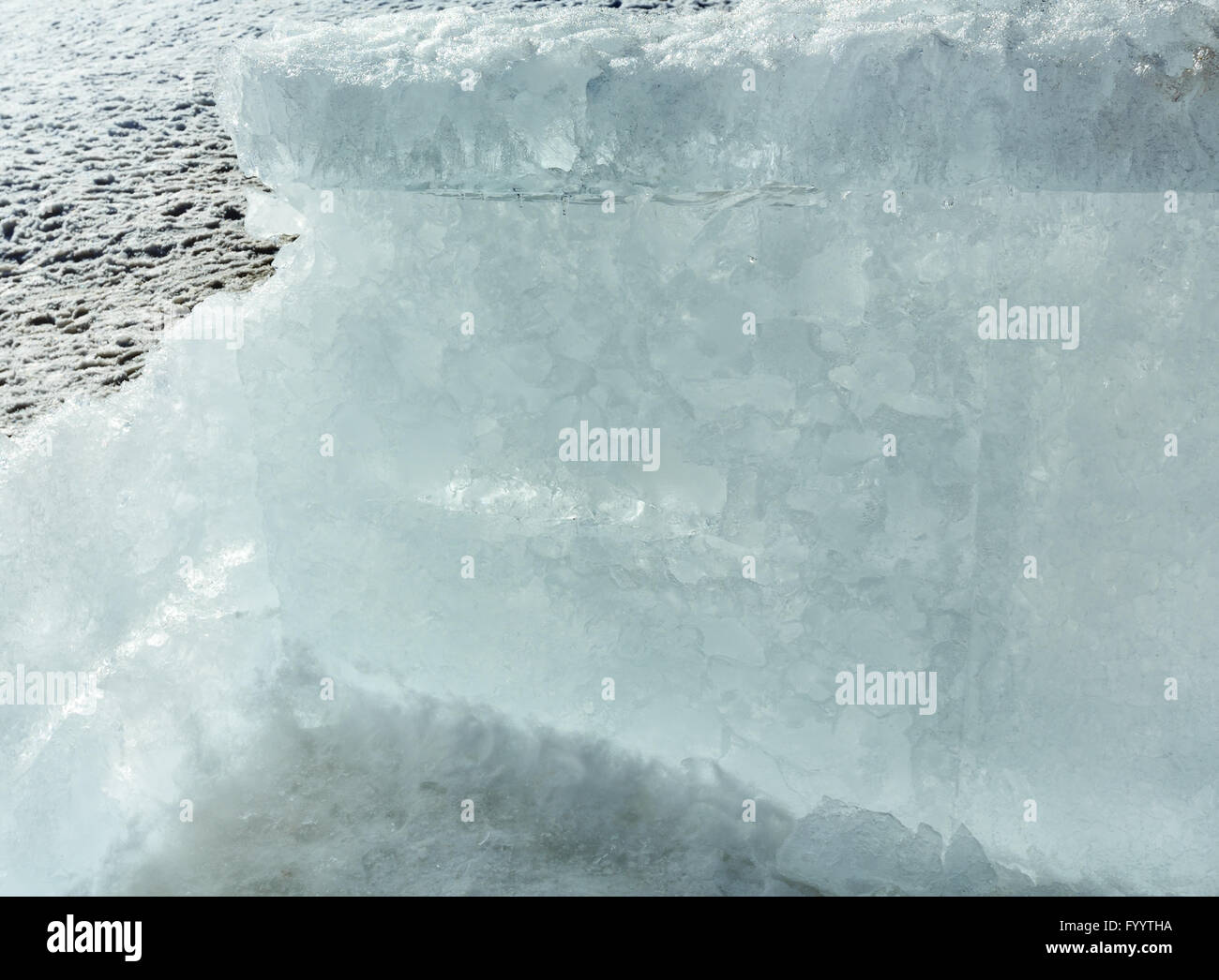 Glacial block of ice closeup Stock Photo - Alamy