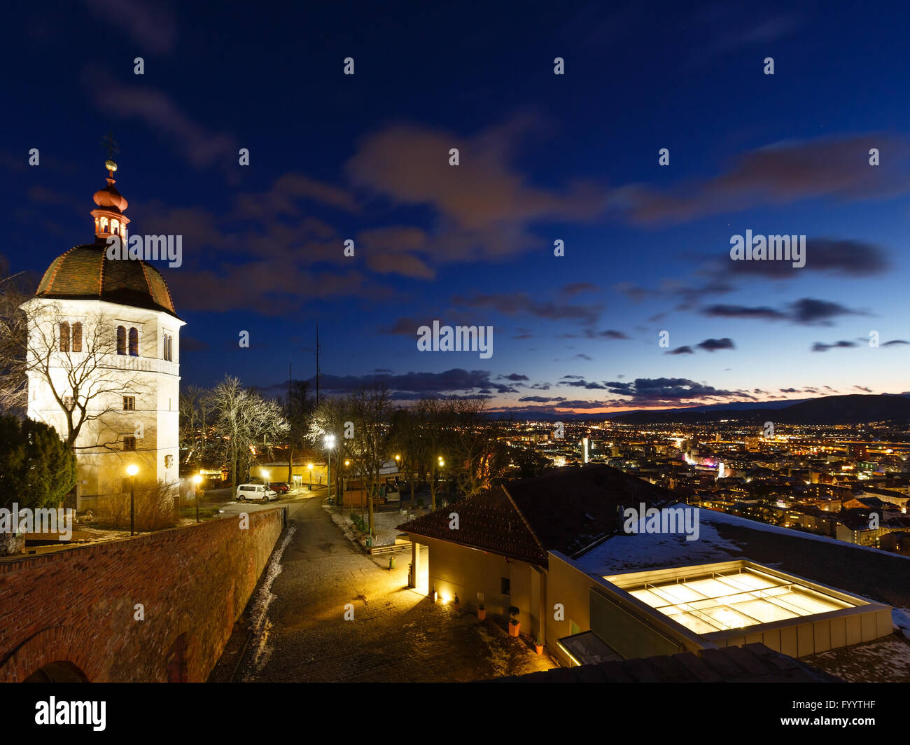 Graz city night hi-res stock photography and images - Alamy