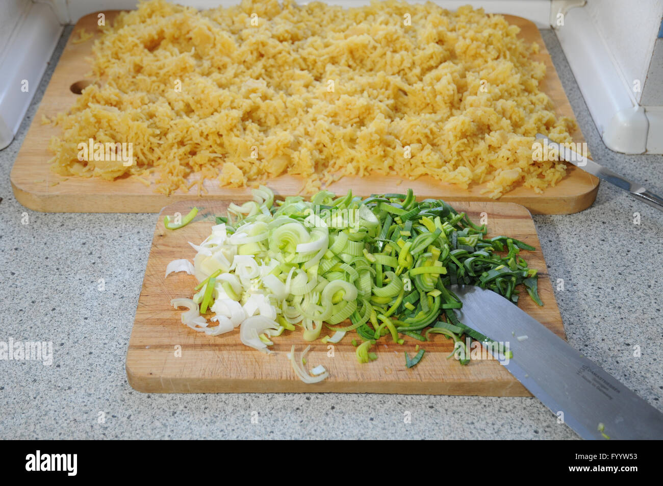 Cooking potato-maul bags Stock Photo - Alamy
